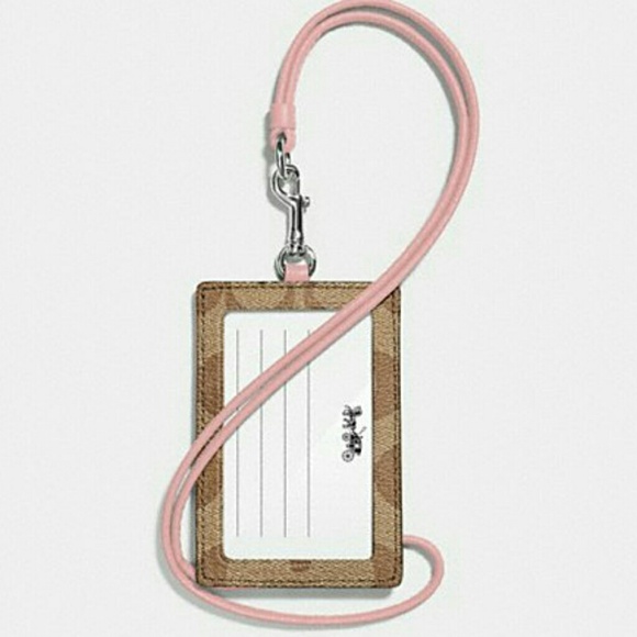 Coach | Bags | Coach Idbadge Lanyard In Signature Canvas | Poshmark
